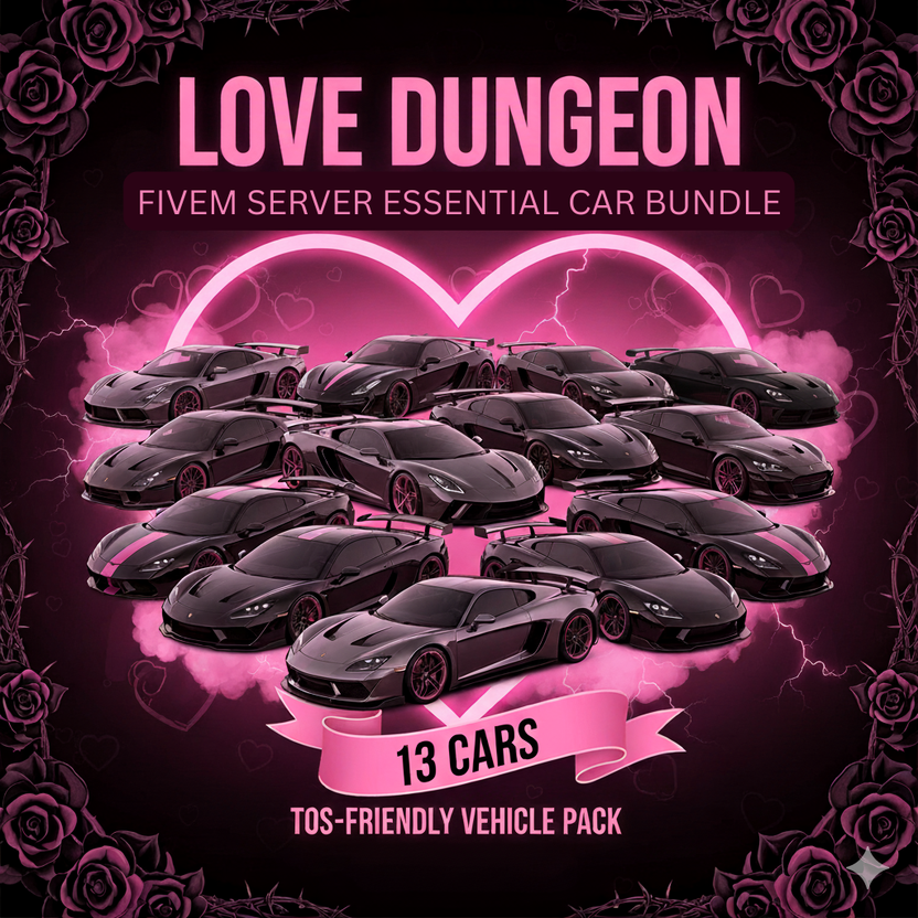 FiveM Server Essential Car Bundle (13 Cars) | TOS Car Friendly Bundle ...