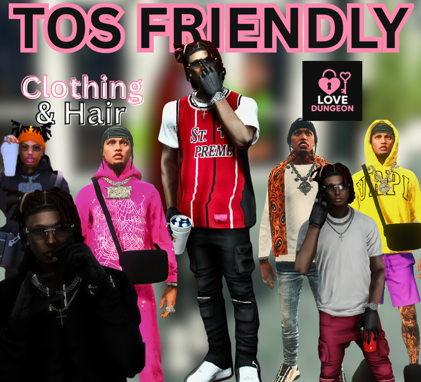 V1 TOS-Friendly Men’s Clothing & Hair Pack | FiveM Male Drip Bundle ...